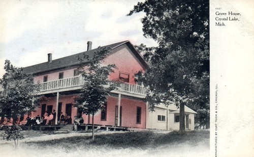 Grove House Crystal Lake Michigan Mich MI Postcard | eBay