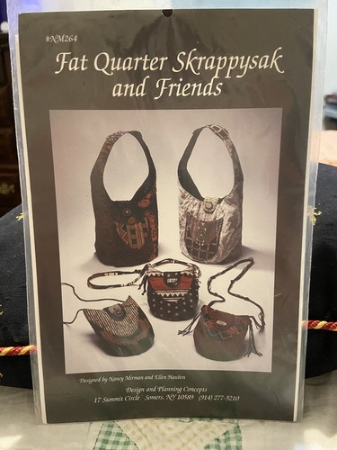 New Unopened Skrappysak scrap fat quarter tote Purse Craft Pattern ...