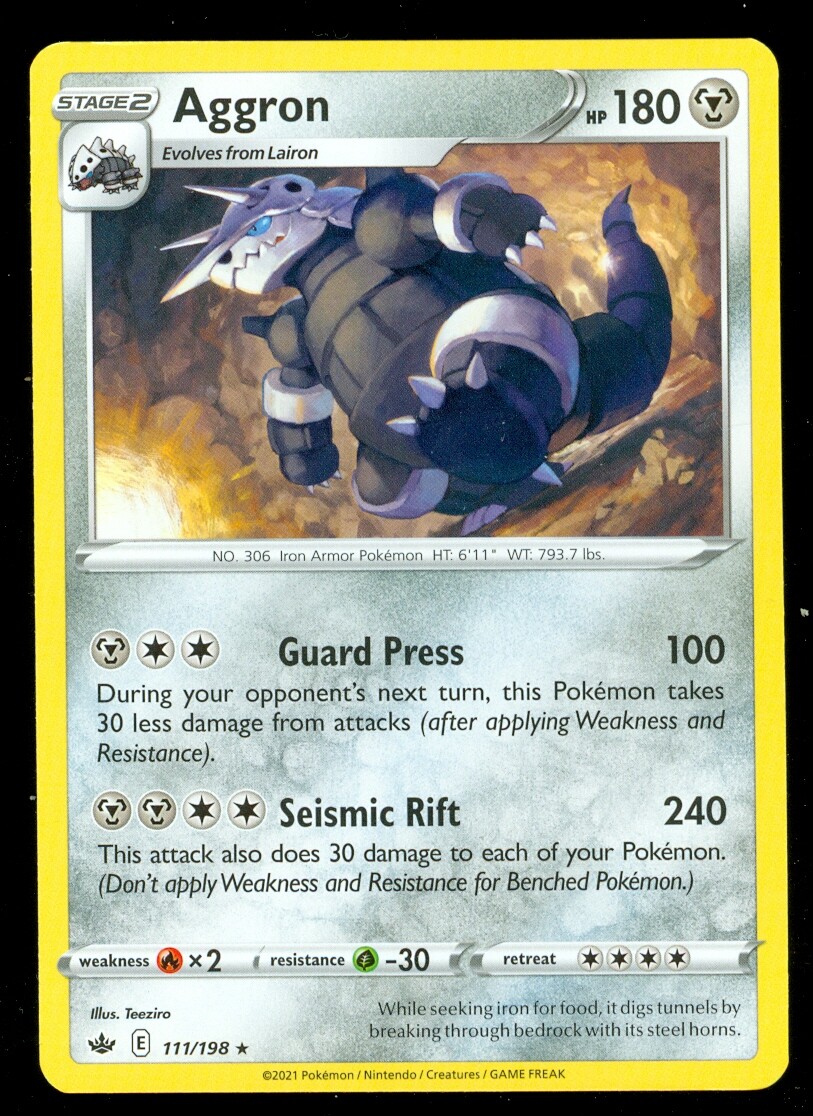Aggron Pokemon Card