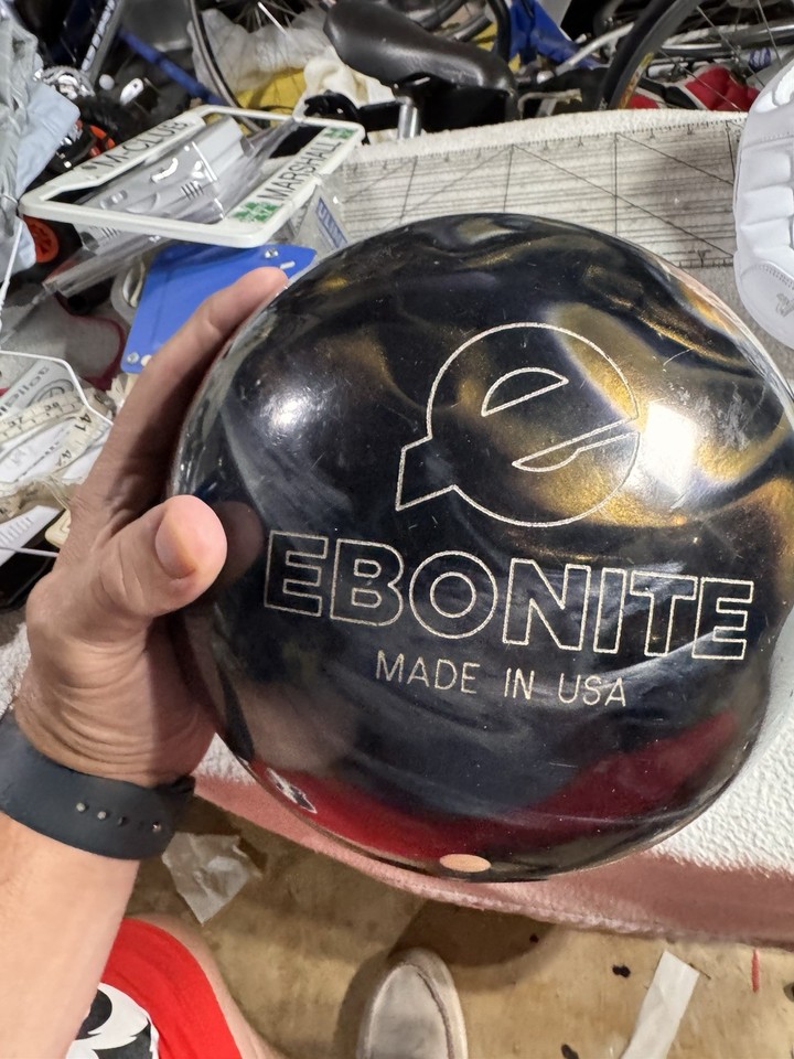 Ebonite Cyclone Bowling Ball Marble Swirl 12lb Black Swirl | eBay