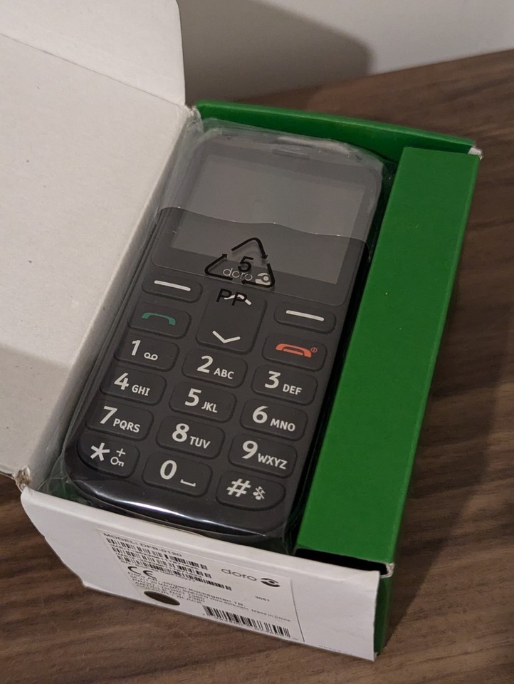 Doro 1360 Phone Big Button (Unlocked) Dual Sim Mobile - Black - Boxed ...