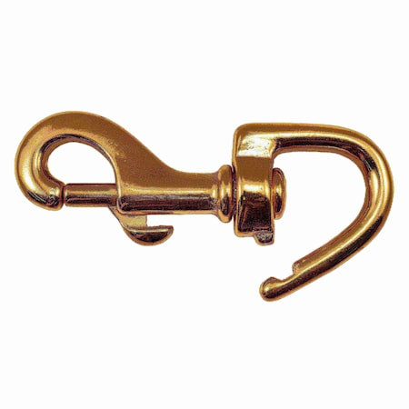 MIDWEST FASTENER 52204 3/4" Brass Open Eye Bolt Snap Hooks 10PK | eBay