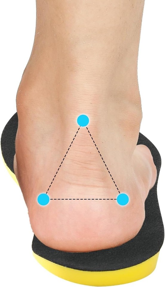 Supination Insoles for Correct Standing Posture Orthotic Inserts Black ...