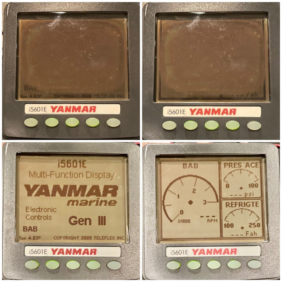 Yanmar i5601 Marine Diesel Multi Function Engine Display ED-X REPAIR ...