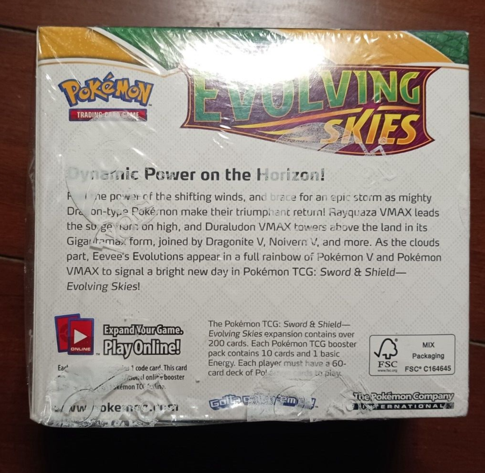EMPTY Pokemon Evolving Skies Booster Box EMPTY. No Cards or Packs | eBay