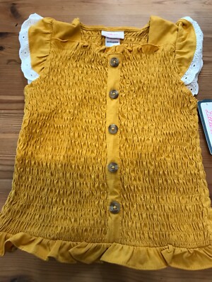Little Lass Yellow Casual Top size 6 for girls Fast Shipping!!! NWT | eBay