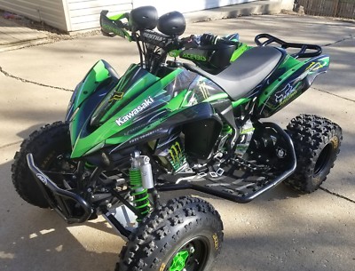 KFX 450R Graphics Kit by AMG | Green | 24 mil thick | Adhesive | ATV ...