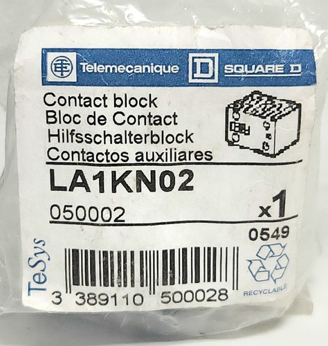 TELEMECANIQUE SQUARE D LA1KN02 2 NC Auxiliary Contact Block TeSys ...