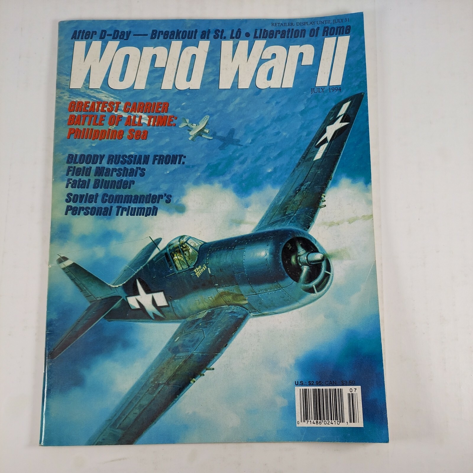 World War II July 1994 Philippine Sea, St Lo Breakout, Fall of Rome | eBay