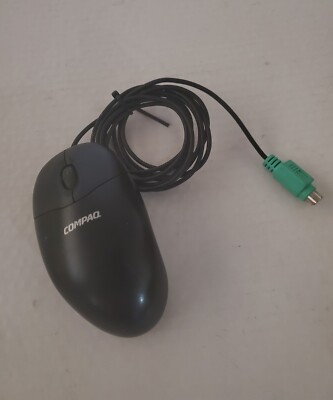Vintage Compaq Wired Mechanical Ball Wheel Mouse M-SBN96 | eBay