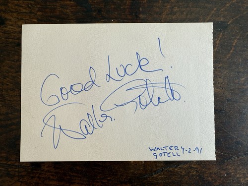 WALTER GOTELL (1924-1997) Autograph Actor JAMES BOND General Gogal Film ...