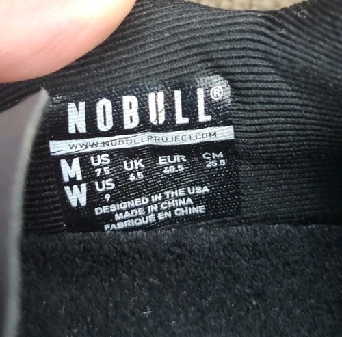 No bull Mesh Runner Sneakers Mens 7.5 Women 9 Black Running Training ...