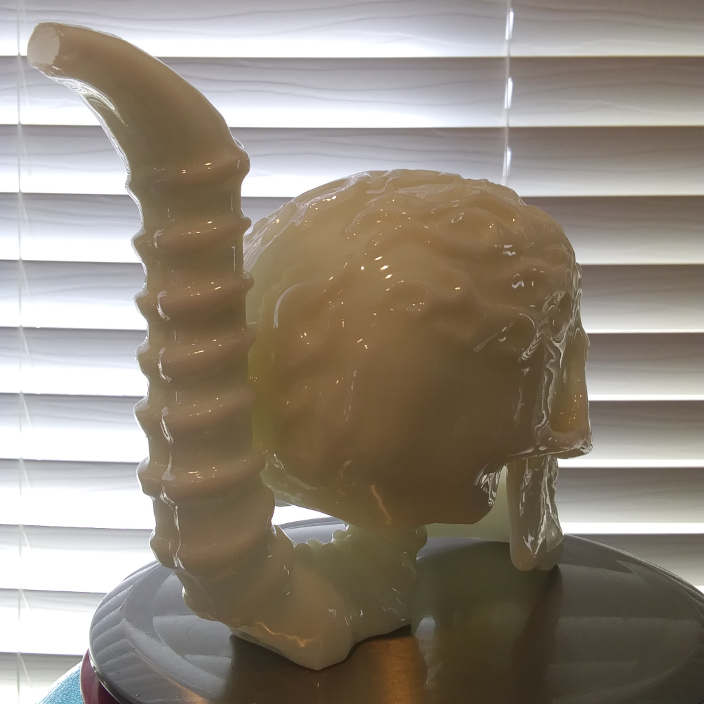 Skull Bong with Flames glow in the dark Water Pipe Bubbler | eBay