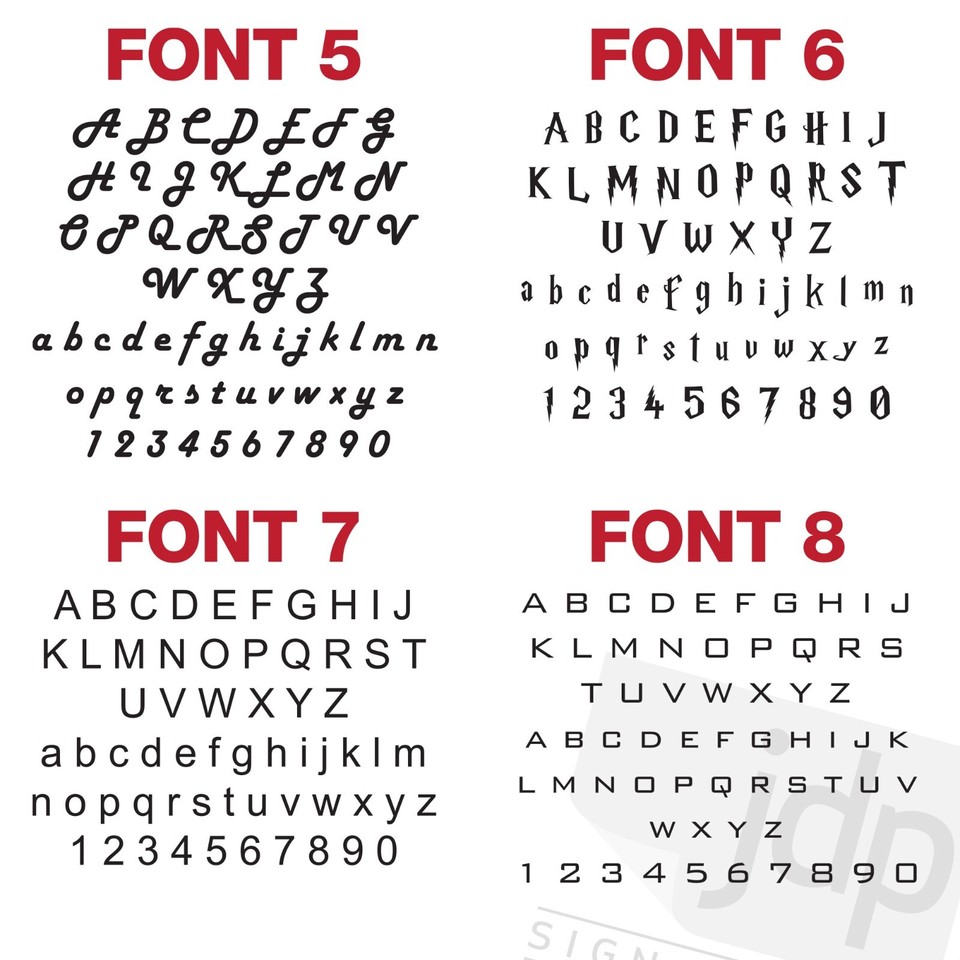 PERSONALISED CUSTOM NAME TEXT VINYL STICKER TRANSFER DECAL UP TO 200MM ...