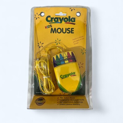 Vintage Crayola Kids Computer Rollerball Mouse CM100 w/ Disk Windows 95 ...