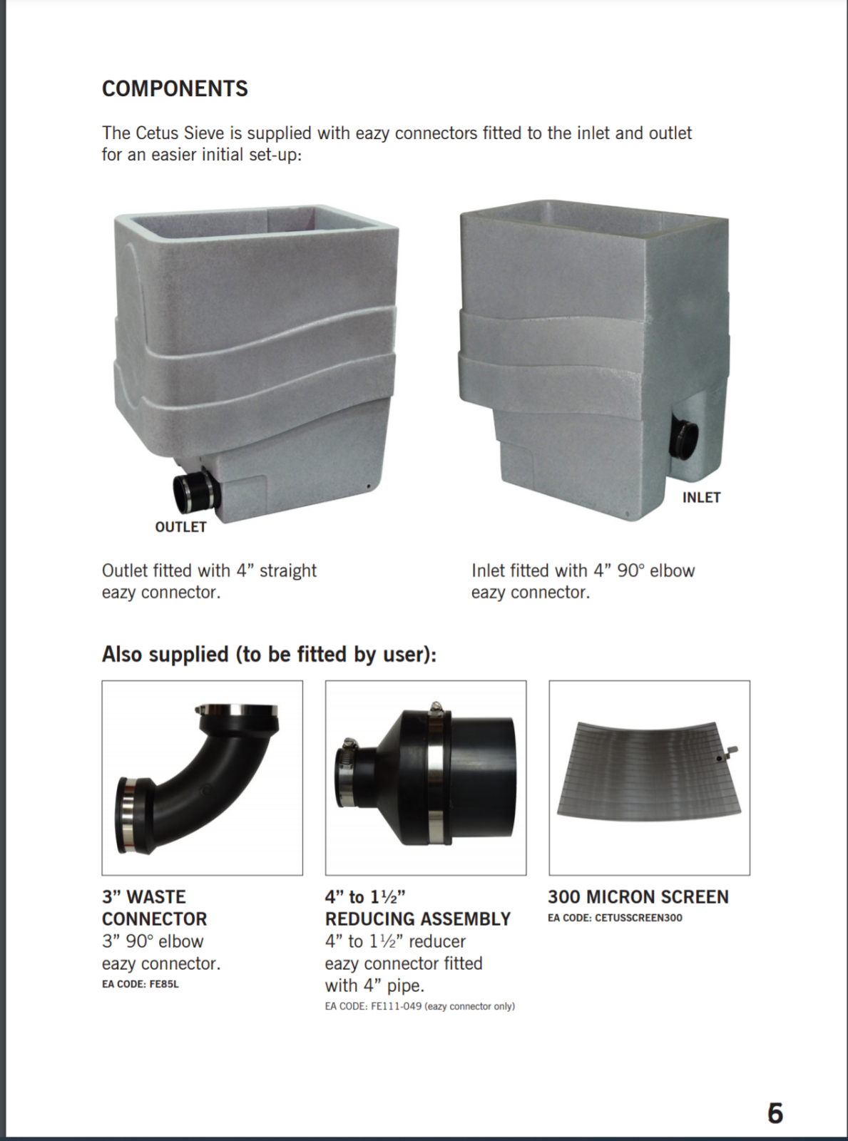 Evolution Aqua Cetus Sieve Pre-Filters | eBay