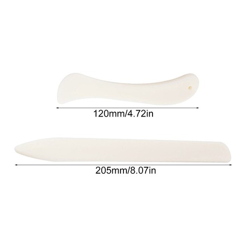 2pcs Edges Practical Bone Folder Curved Straight For Paper Crafting ...
