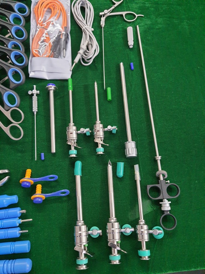 34pc Laparoscopic Surgery Set 5x330mm Laparoscopy Endoscopy Surgical ...