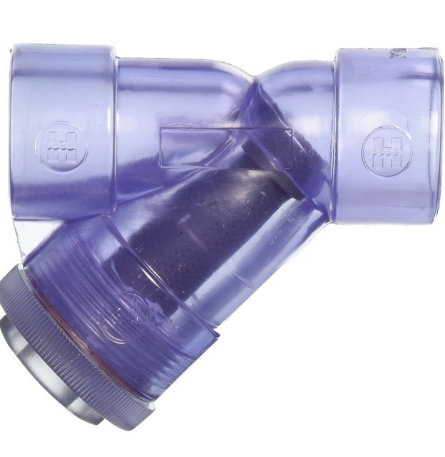 Hayward YS00075T 3/4 Inch Clear PVC Y Strainer Threaded 150 PSI for ...
