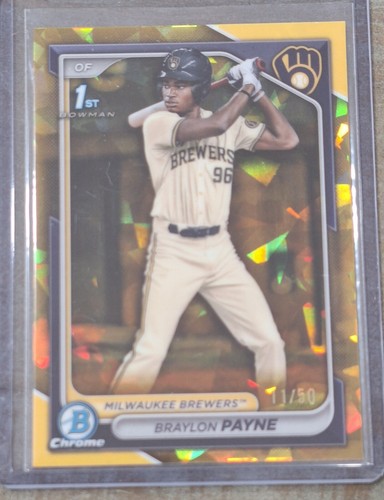 2024 Bowman Draft Sapphire Braylon Payne Gold Refractor /50 | eBay