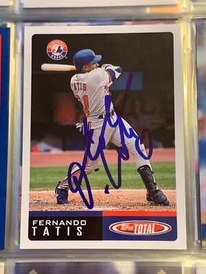 FERNANDO TATIS AUTOGRAPHED SIGNED 2002 TOPPS TOTAL CARD EXPOS COA | eBay