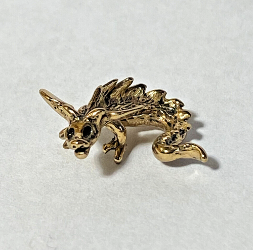 Vintage Daniel Riccio Miniature Dragon Figurine Rare Form Bronze 1995 ...