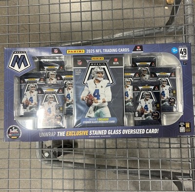 2025 Panini Mosaic NFL Costco Exclusive Bundle Box Jumbo Stained Glass ...