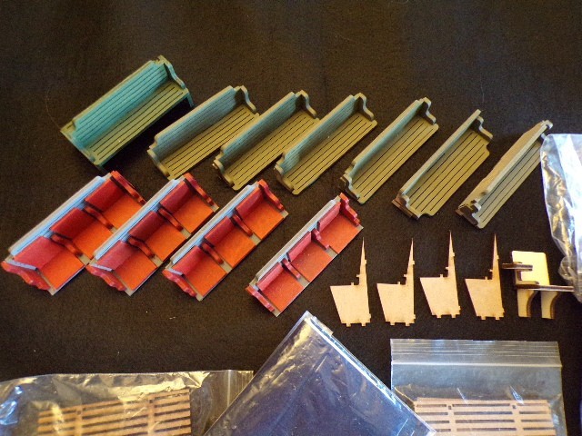 SM32, 16mm–ft. 1:19. Passenger coach seating kits for scratch building ...
