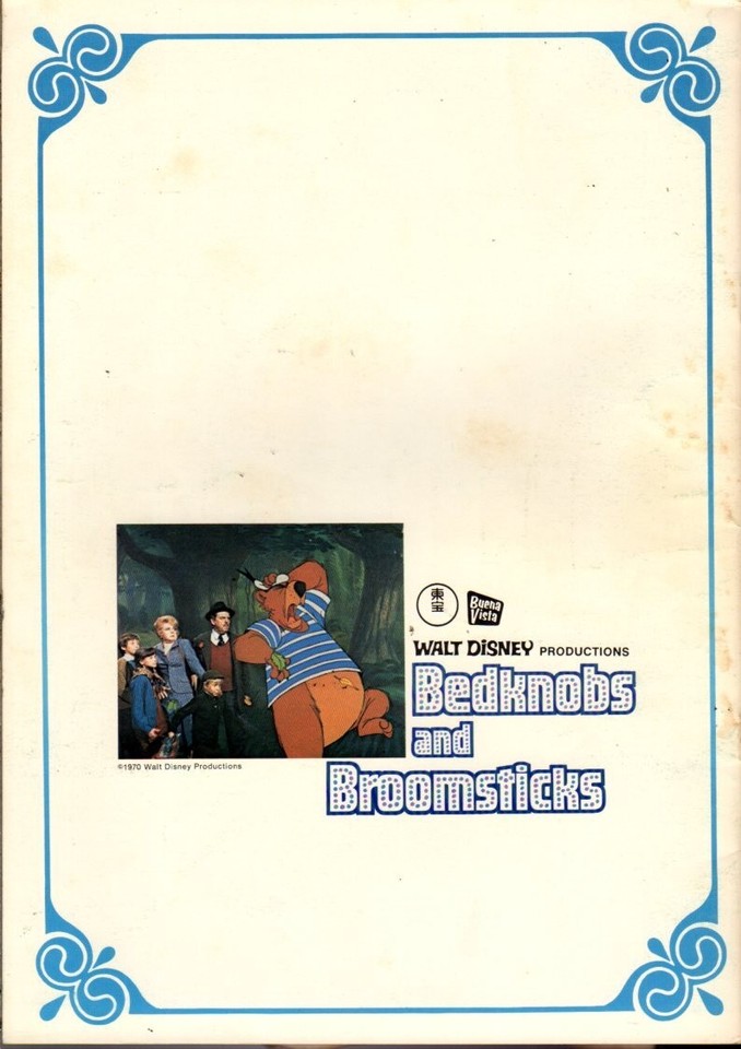 Brochure: Bed And Broom Robert Stevenson Angela Lansbury Roddy Mcdowall ...