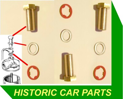 3 x HD8 TH SU Carb Float Chamber Lid BOLT & SEALS for JAGUAR XK150S 3.4 ...