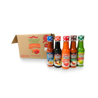 5pack Gourmet COMBO "Salsa Castillo" Mexico Lindo Hot Sauce Salsas (5oz ...