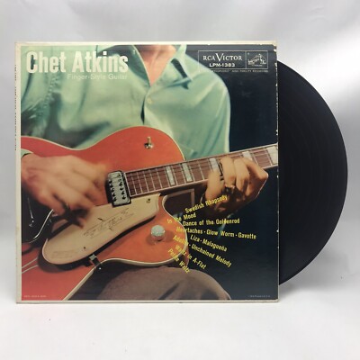 Chet Atkins Finger Style Guitar 1956 EPA 2-1383 With Sleeve RCA Victor ...
