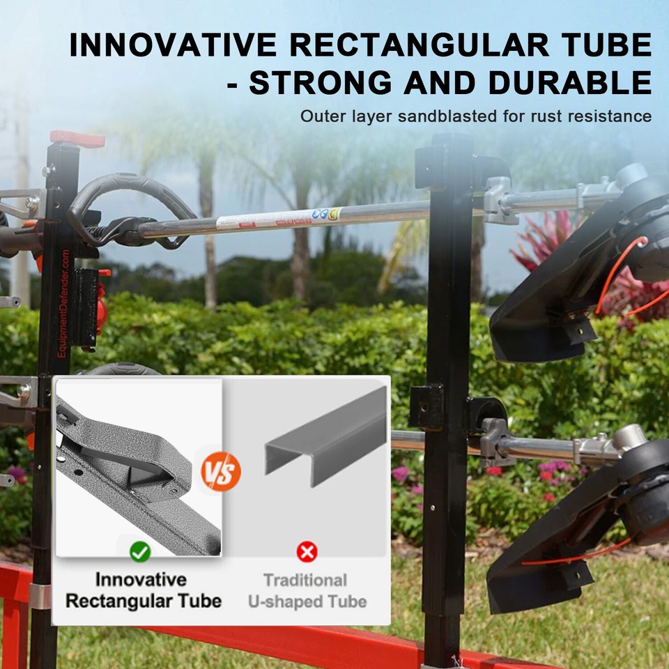 4 Place Weedeater Rack Trimmer Rack for Open Trailer Weed Eater Racks ...