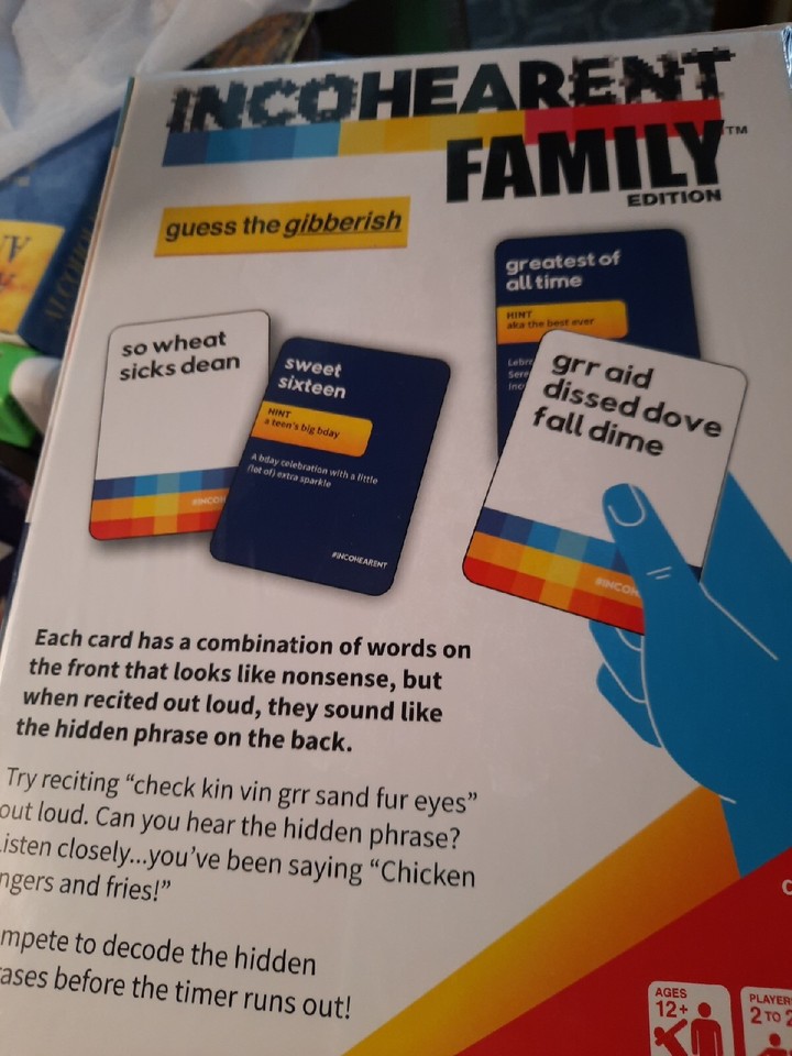 Incohearent Family Edition Card Game By What Do You Meme? New Sealed ...