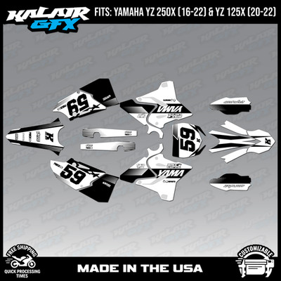 Graphics Kit for Yamaha YZ250X (2016-2022) and YZ125X (2020-22) Swift ...