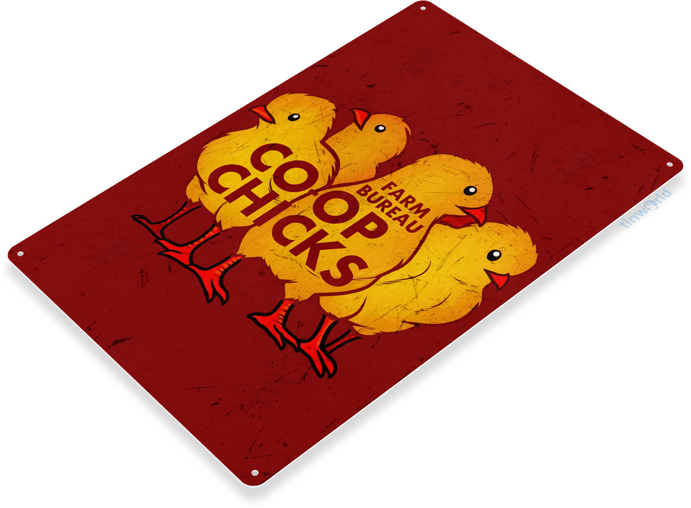 TIN SIGN Coop Chicks Chickens Food Eggs Décor Kitchen Cottage Farm ...