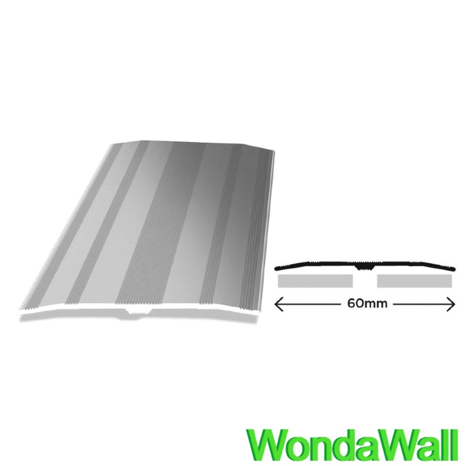 Extra Wide Carpet Door Bar Trim Metal Threshold Strip Silver Gold ...