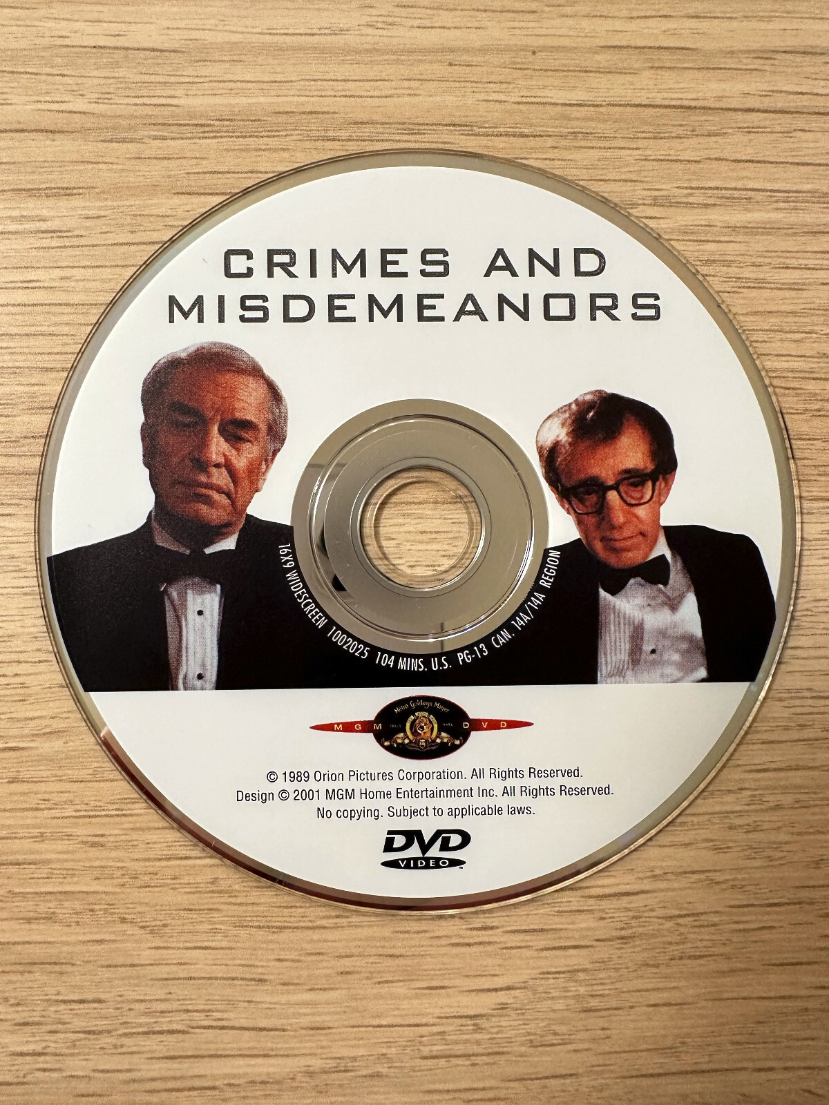 Crimes And Misdemeanors Dvd