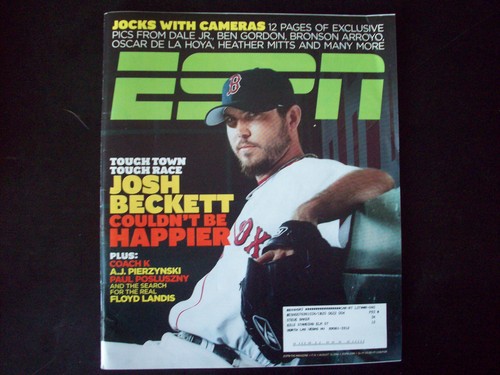 Boston Red Sox Josh Beckett ESPN Magazine (August, 2006) | eBay