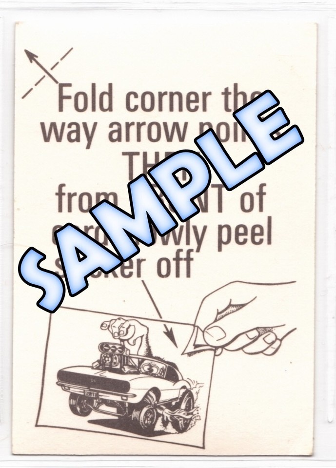 Vintage Devil Driving Hot Rod 1970 Donruss Odder Odd Rods Sticker ...