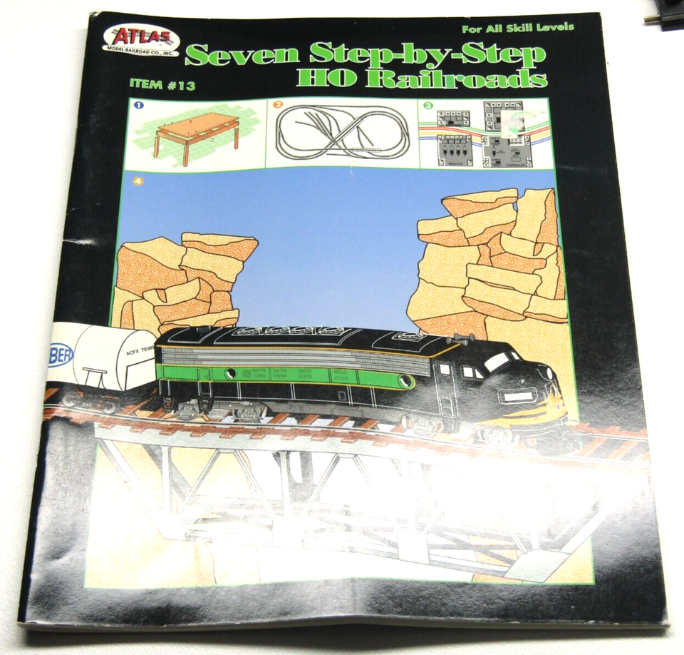 Model Power Trains HO Scale Set Bridges Tracks Railroad Signs People ...