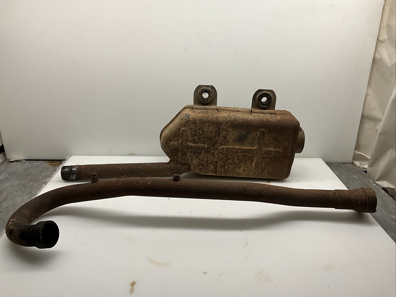 Kawasaki Bayou 220 Muffler Exhaust Pipe Header Head Pipe KLF 220a 98 | eBay