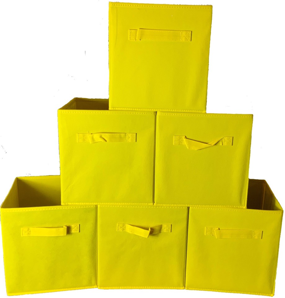 Collapsible Foldable Storage Box Drawer Canvas Fabric Cube Organiser ...