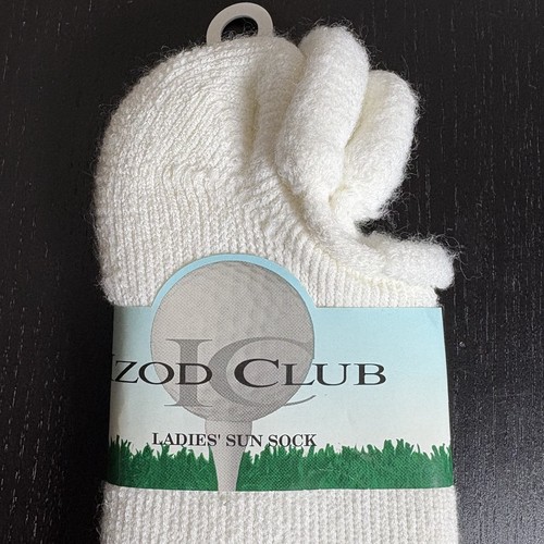 Vintage 90s IZOD CLUB Womens White Ankle Sun Socks Terry Cloth ...