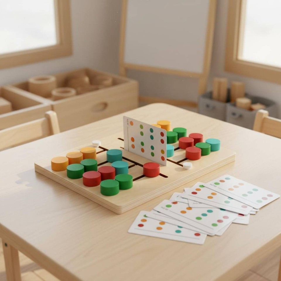 2 Player Battle Board Game Develops Logical Thinking Color Matching ...