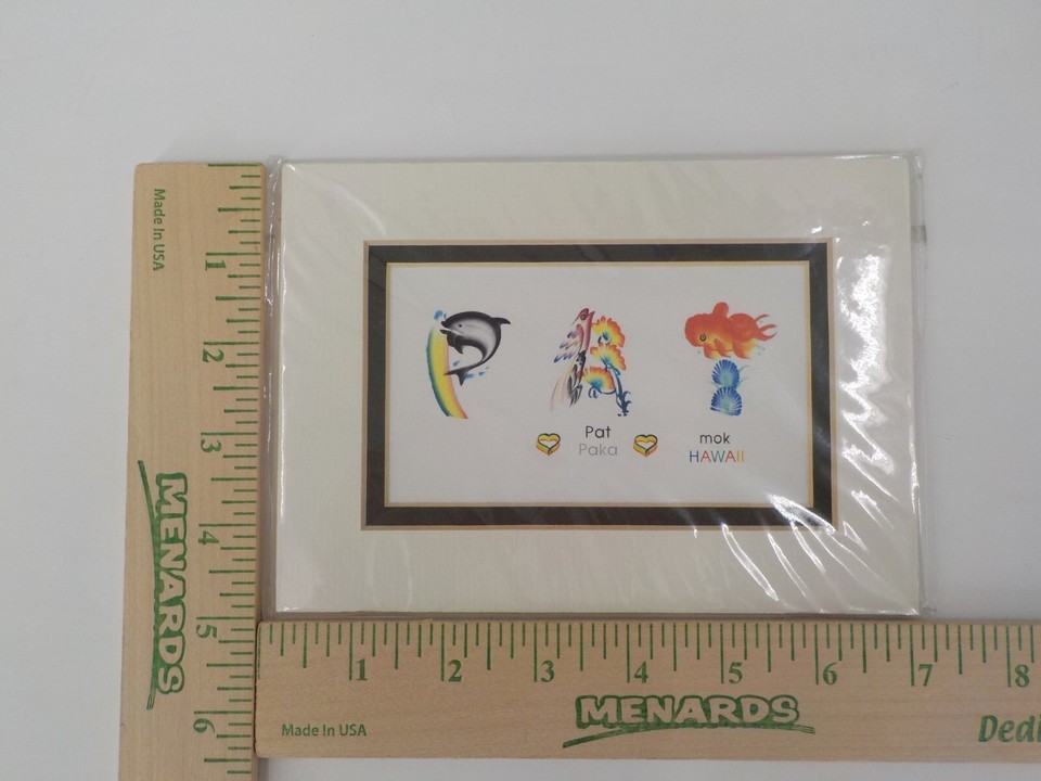 "PAT PAKA" LETTER ART PRINT ARTIST MATTHEW MOK LONG FENG ZHI 5"X7 ...
