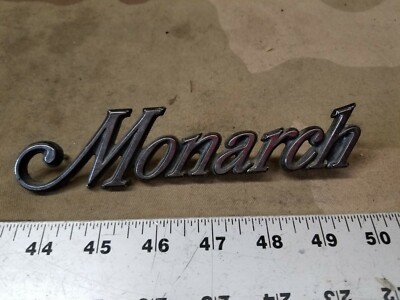 Mercury Monarch Trim Script Fender OEM Vintage Emblem | eBay