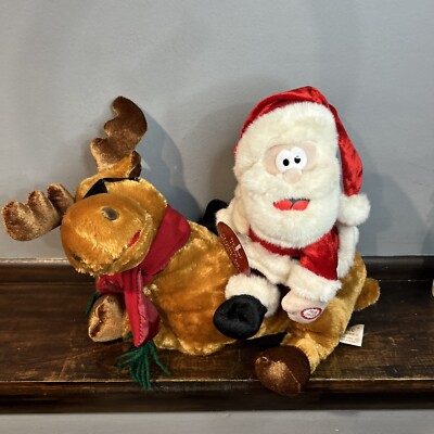 Dan Dee Christmas Animated Plush Santa Reindeer Sings "Livin La Vida ...