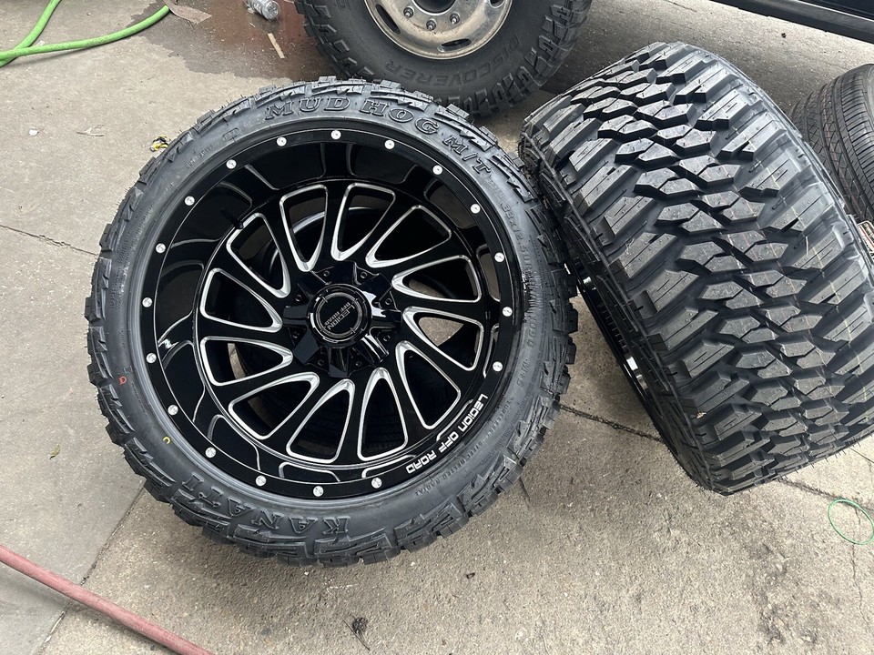 4 New 22x12 LEGION OFF ROAD L1 RIMS TIRE WHEELS 6 LUG 6X135 &6X139.7 ...