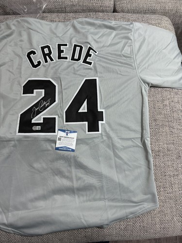Joe Crede Signed Chicago Grey Baseball Jersey (Beckett) - White Sox | eBay